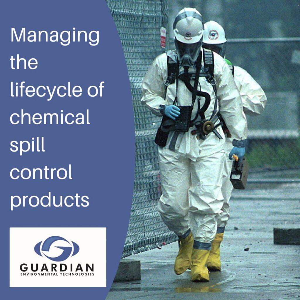 Managing the lifecycle of hazardous chemical spill control products ...